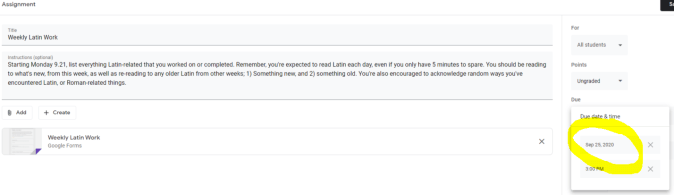 One Doc, One Form, One Assignment, One Rubric, One Grade | Magister P.