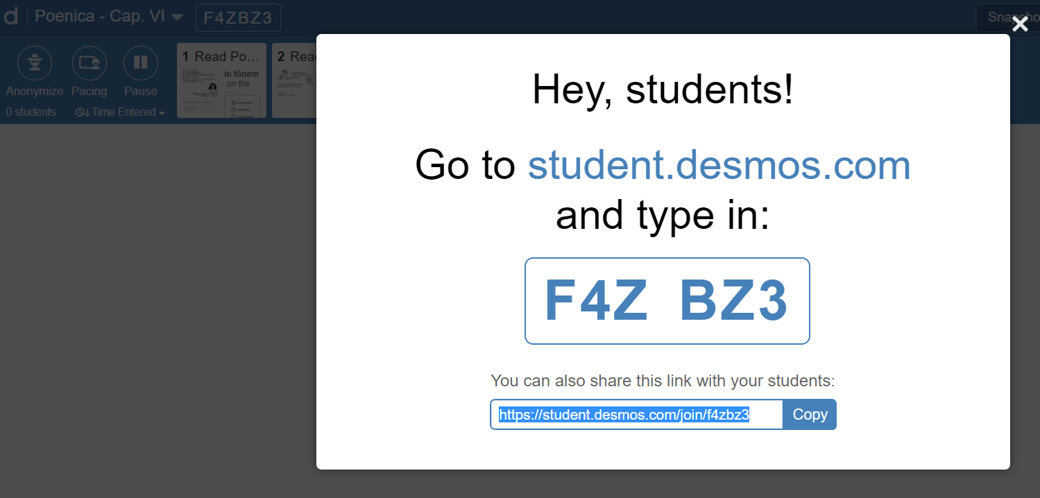 Desmos: Reading Pacing, Data & Insights | Magister P.